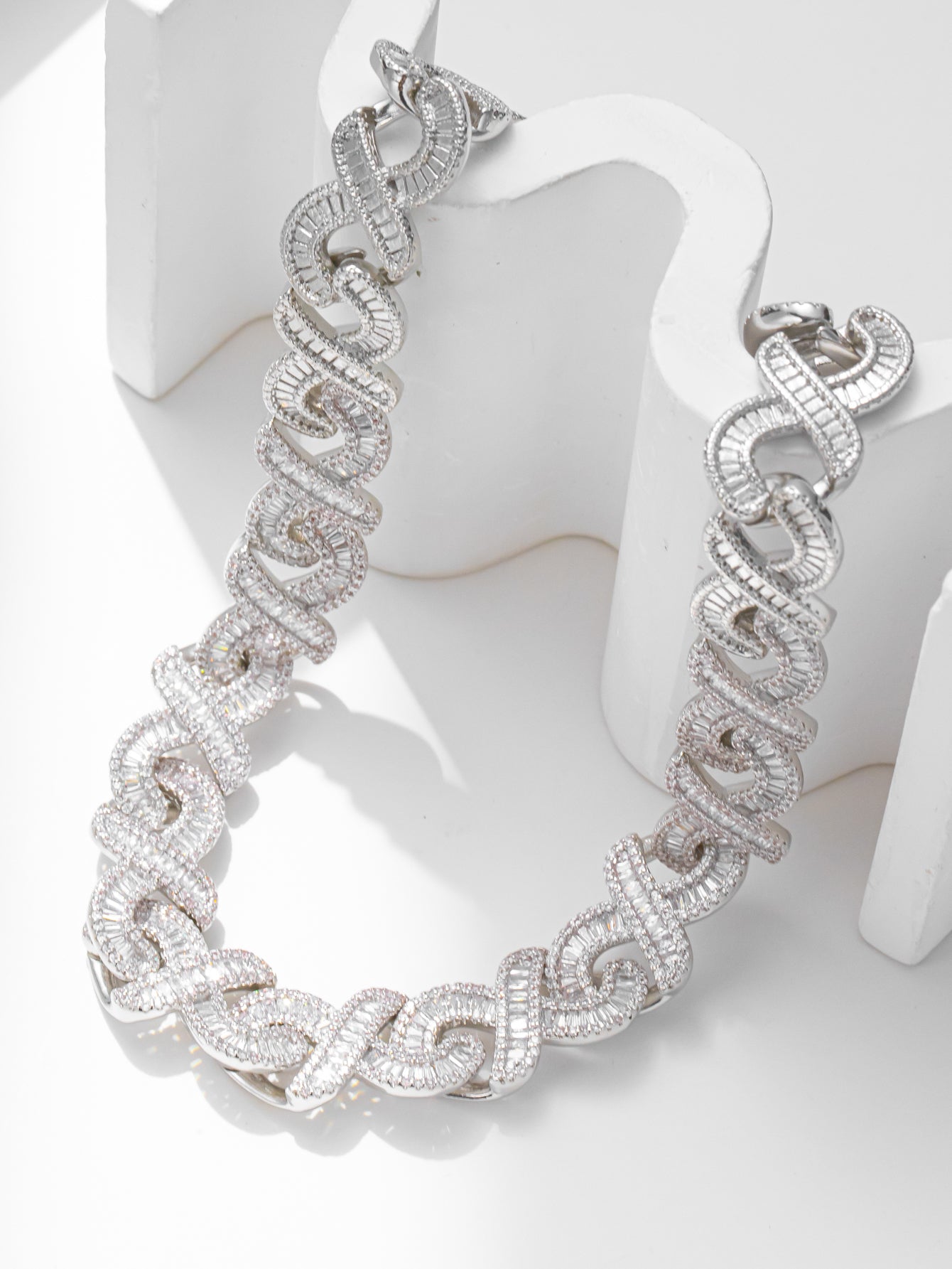 AAA Cubic Zirconia Sparkly Rhinestone Necklace – Sparkle&Refined