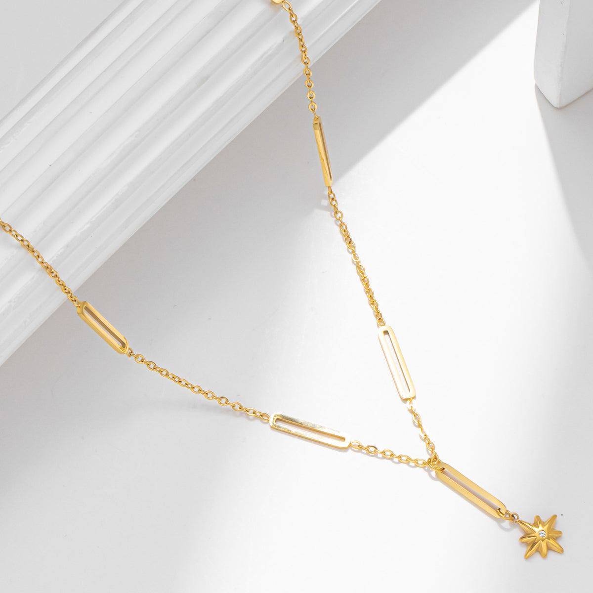 Sun Chain Necklace – Sparkle&Refined
